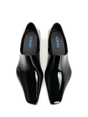 Loewe Emily Aqua Bootie 45 In Rubber - Black