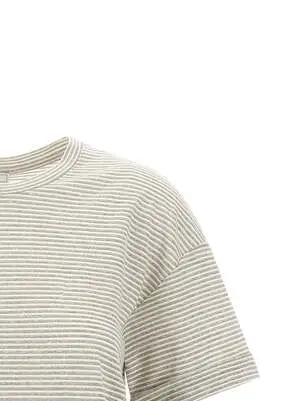 Peserico Lamé Striped T-shirt