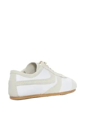 Dries Van Noten Suede And Leather Insert Sneakers - White
