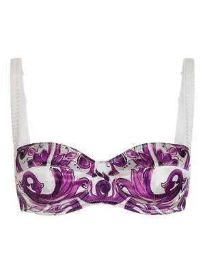 Dolce & Gabbana Graphic Print Bra - Multicolor
