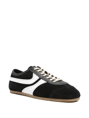 Dries Van Noten Suede And Leather Sneakers - Black