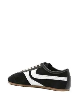 Dries Van Noten Suede And Leather Sneakers - Black