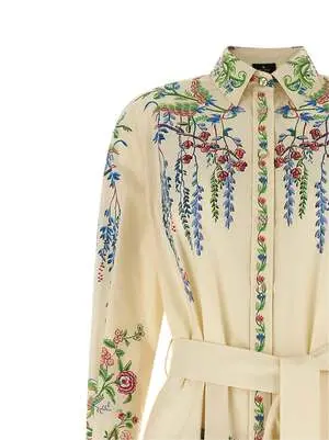 Etro Printed Cotton Poplin Chemisier Dress - Multicolor