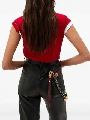 Versace Stretch Cotton Jersey T-shirt With Medusa Appliqu
