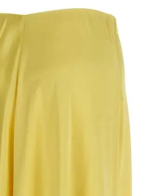 Alberta Ferretti Long Lace Insert Skirt