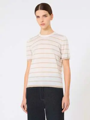 Max Mara Cashmere And Silk Striped Sweater - Multicolor