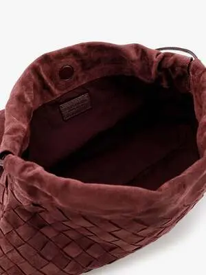 Bottega Veneta Suede Intrecciato Crossbody Bag - Multicolor