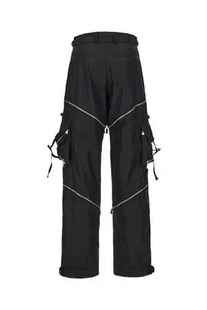 Off-White Cargo Trousers With Zip Detailing