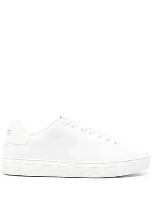 Versace Greca Sneakers In Faux Leather - White