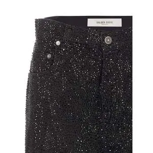 GOLDEN GOOSE Embellished Flare Jeans With Cut-out Detail