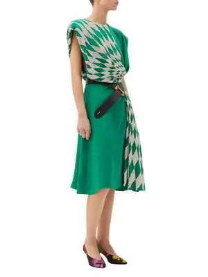 Versace Midi Evening Dress With Embroidery