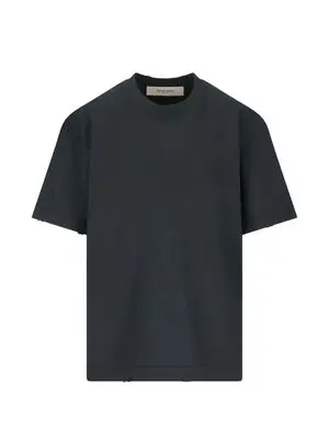 GOLDEN GOOSE Aged-effect Cotton T-shirt With Reverse Logo On The Back