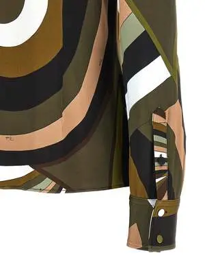 Emilio Pucci Iride' Print Stretch Viscose Shirt - Multicolor