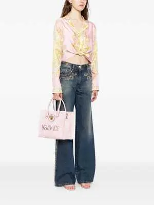 Versace Small Tote Bag With Medusa Print