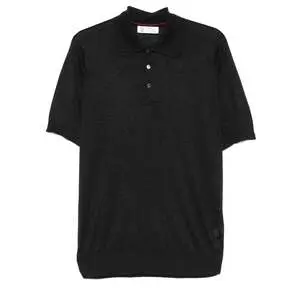 Brunello Cucinelli Brunello Cucinelli Grey Polo Shirts Men Gray