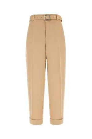 JIL SANDER Tailored Trousers With Belt Detail - Multicolor