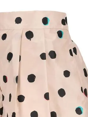 Fendi Polka Dot Taffeta Flared Shorts - Multicolor