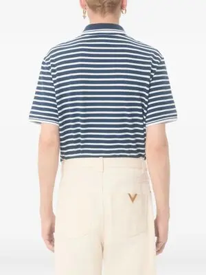 Valentino Garavani Cotton Piqué Polo With Vlogo Patch
