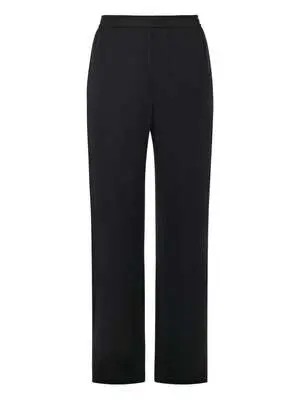 Celine Wool Trousers With Calèchem Embroidery