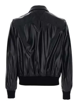 Bottega Veneta Leather Bomber Jacket