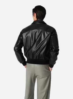Bottega Veneta Leather Bomber Jacket
