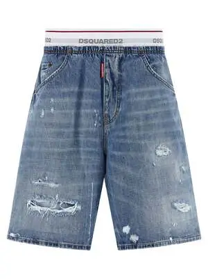 Dsquared2 Surfer" Bermuda Shorts With Distressed Details