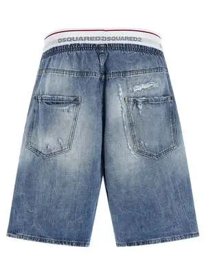 Dsquared2 Surfer" Bermuda Shorts With Distressed Details
