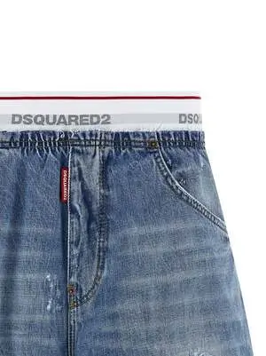 Dsquared2 Surfer" Bermuda Shorts With Distressed Details