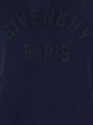 Givenchy Wool Turtleneck Sweater With Logo Lettering - Multicolor