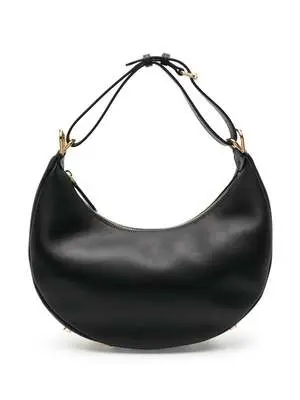 Fendi FENDI "FENDI" Logo Hobo Bag Black