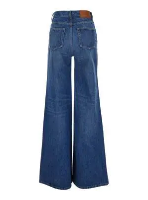 Chloé High Waisted Wide Leg Jeans