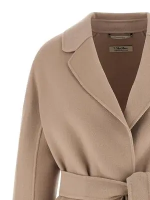 Max Mara Arona' Wool Coat - Cream