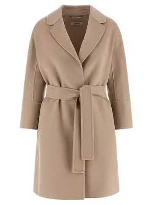 Max Mara Arona' Wool Coat - Cream