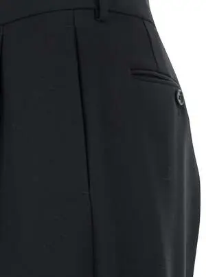 TOM FORD Wool Pants With High Waist And Pleats - Multicolor