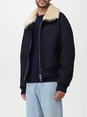 Bottega Veneta Shearling Collar Bomber Jacket
