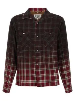 MAISON MARGIELA Check Shirt With Gradient Effect