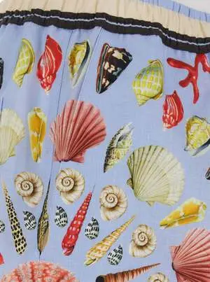 Dolce & Gabbana Linen Shorts With All-over Print