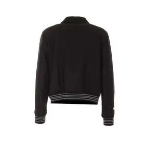 Amiri Wool Blend Varsity Jacket With Leather Sleeves