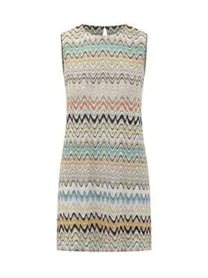 MISSONI Missoni Zigzag Knit Sleeveless Dress
