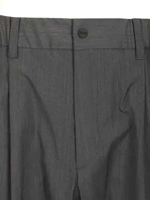 Herno Tech-merino Trousers With Drawstring Waist - Gray