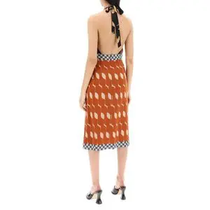 Dries Van Noten Patchwork Midi Dress
