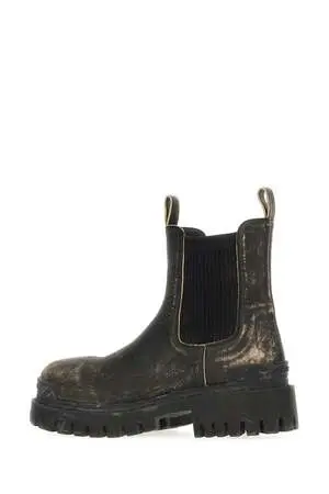 Balenciaga Black Leather Chelsea Boots - Multicolor