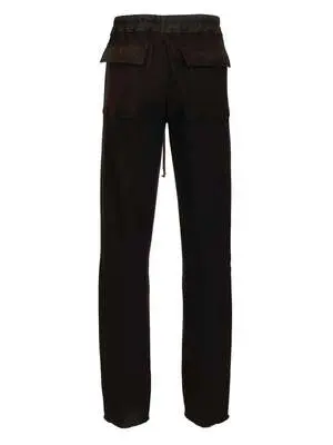 Rick Owens Dietrich Wide-leg Cotton Jersey Trousers