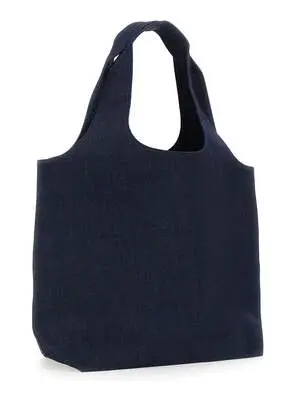 A.p.c. Cotton Shoulder Bag With Lettering Logo - Multicolor