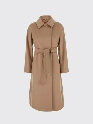 Max Mara Wool Wrap Coat - Brown