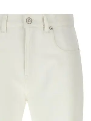 Victoria Beckham High Waist Straight Leg Crop Jeans