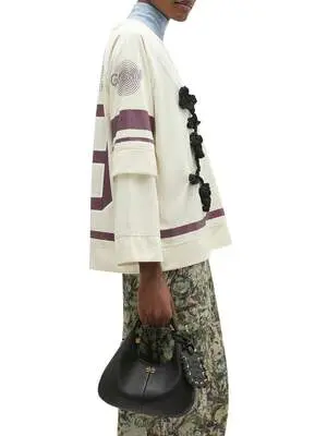 GANNI Textured Mini Hobo Bag - Multicolor