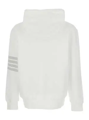 Thom Browne Cotton Hooded Sweatshirt With 4-bar Logo - Multicolor