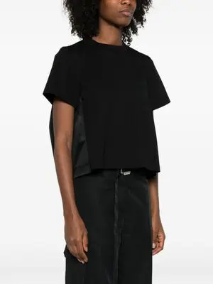 Sacai Cotton T-shirt With Chest Pocket - Multicolor