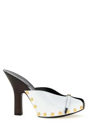 Versace Sassi Patent Leather Clogs